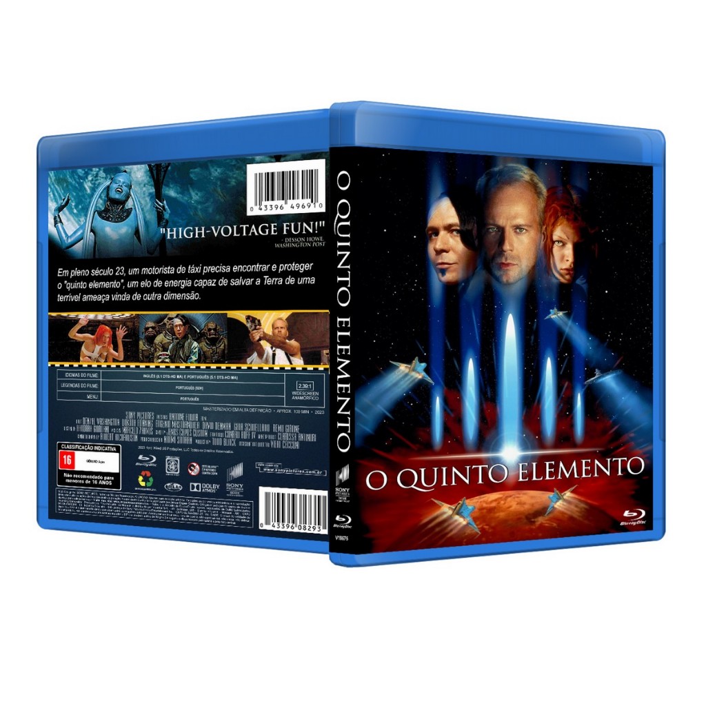 Blu-ray: O Quinto Elemento - Remasterizado DUB/LEG [PERSONALIZADO ...