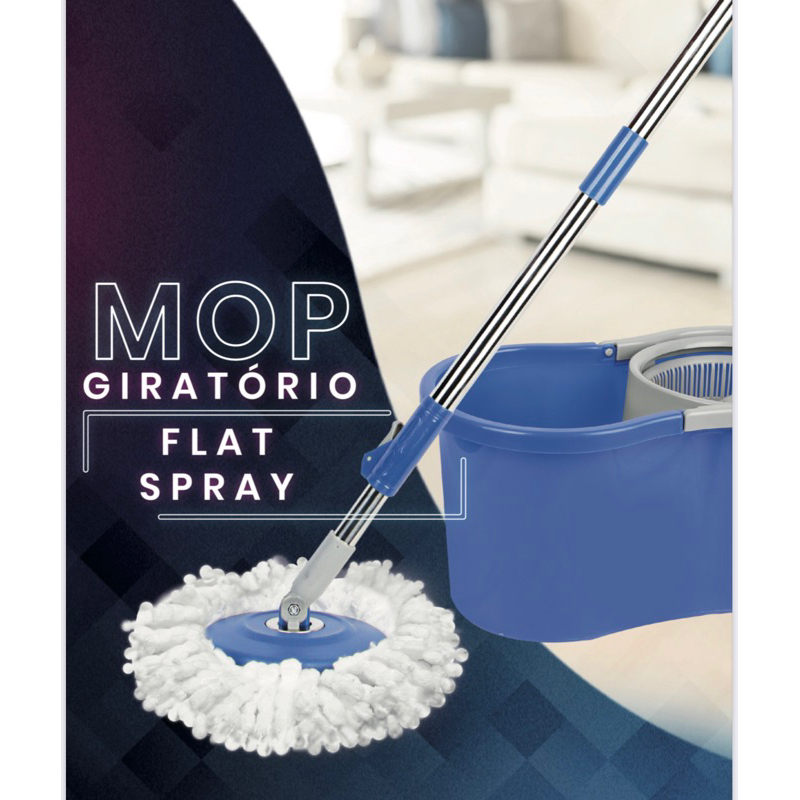 mop giratório 8 litros Mop Cesto Giratório De Plástico Rodo Esfregao ...