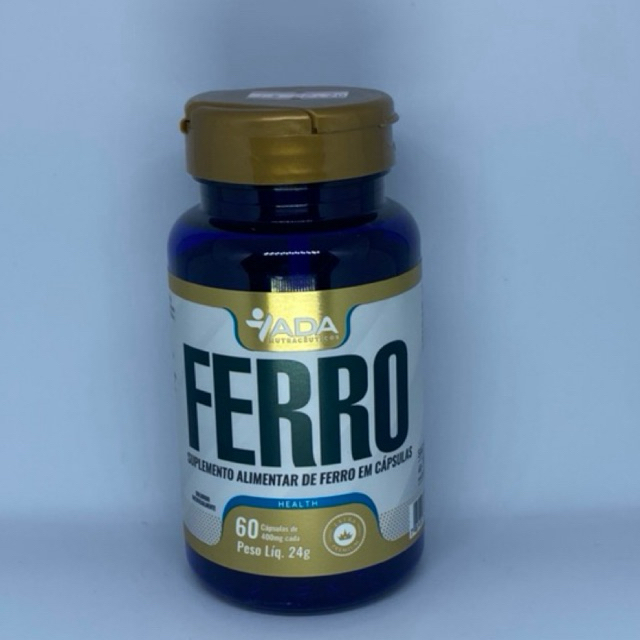 Ferro sulfato ferroso em cápsulas ADA Nutrition 60 caps | Shopee Brasil