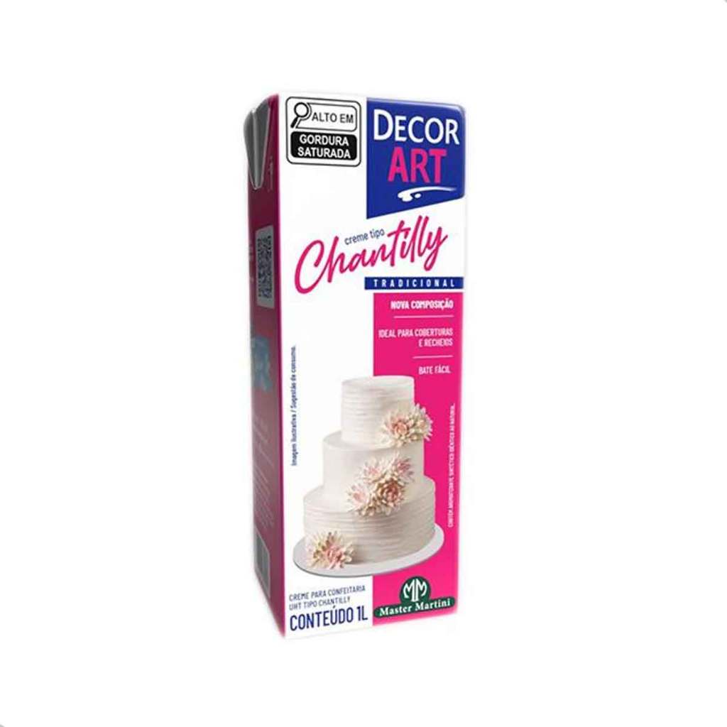 Chantilly Cremoso Decor Art 1L - Master Martini 1 unidade | Shopee Brasil