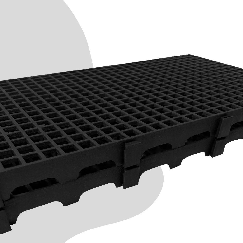 Kit 2 Palete Estrado Plástico / Pallet Plástico 25x50 X 2,5cm | Shopee ...