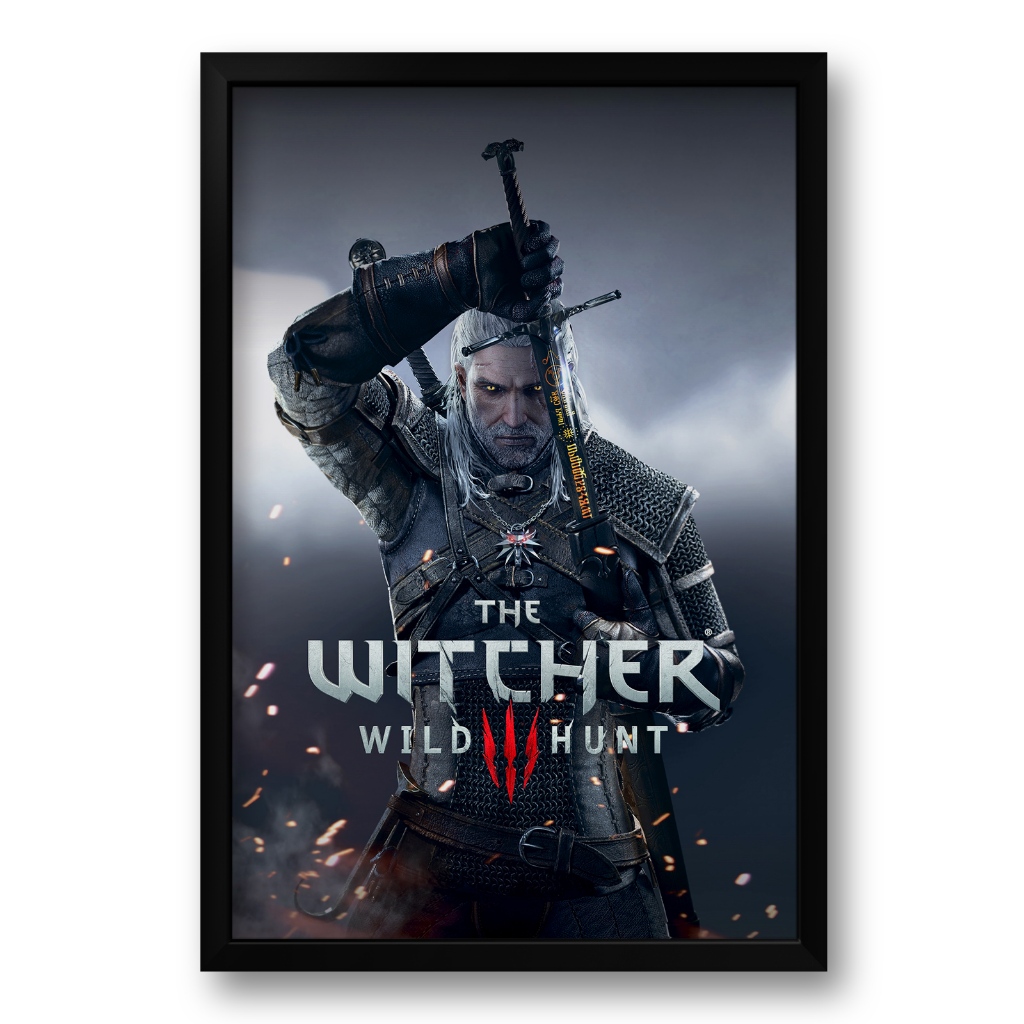 Quadro Game The Witcher 3: Wild Hunt - 40x60cm | Shopee Brasil