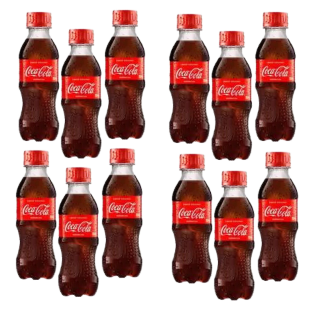 12 Mini coca-cola tradicional 200ml cada | Shopee Brasil