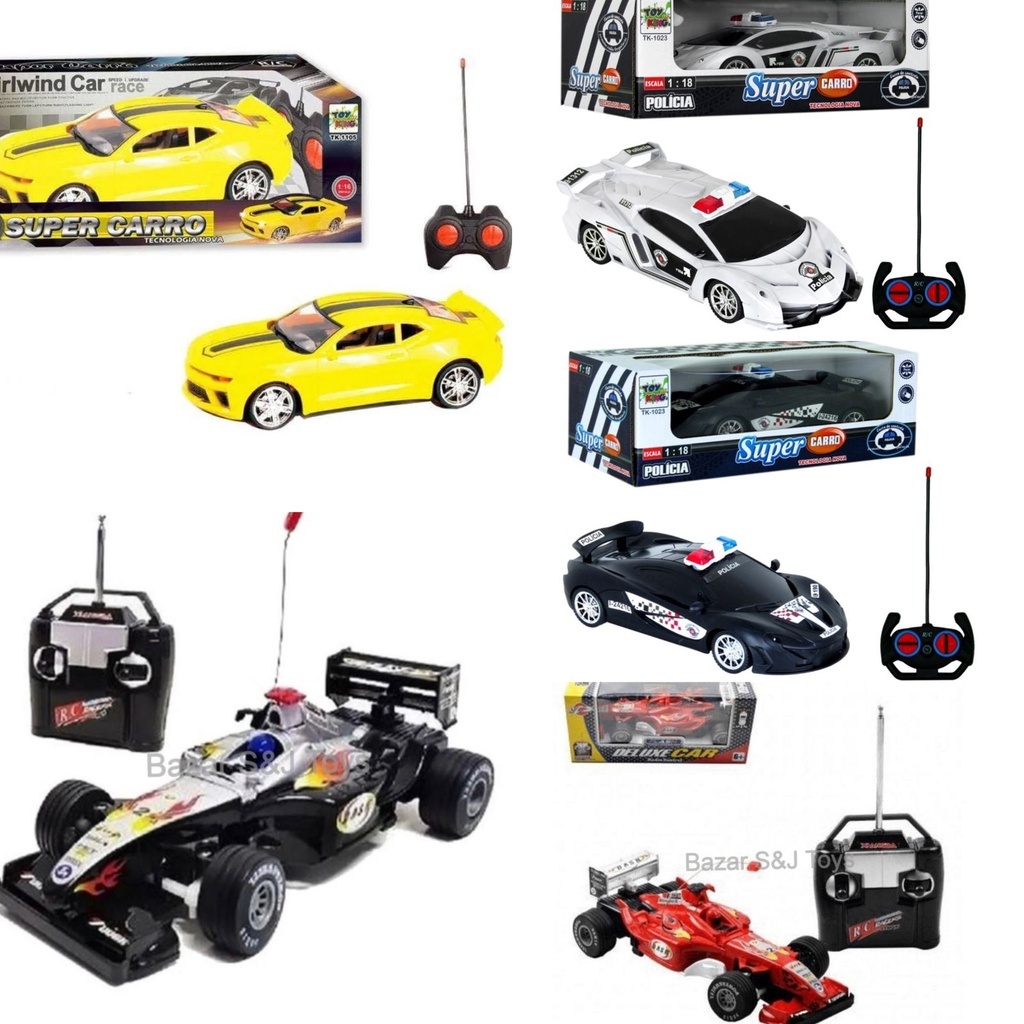 Carrinho De Controle Remoto Carro Corrida Tipo Formula 1 Deluxe Car ...