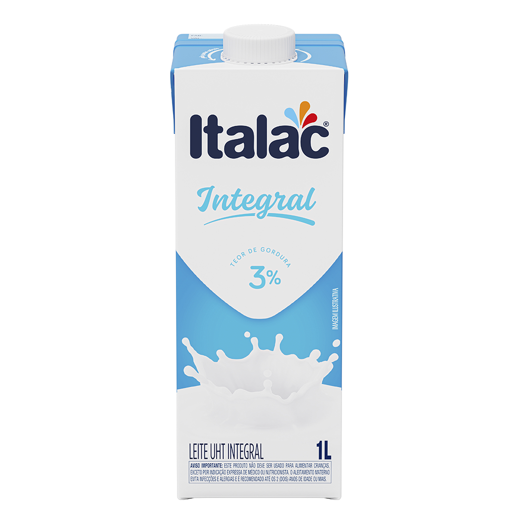 Leite Uht Integral Italac 1L - 12 Unidades | Shopee Brasil