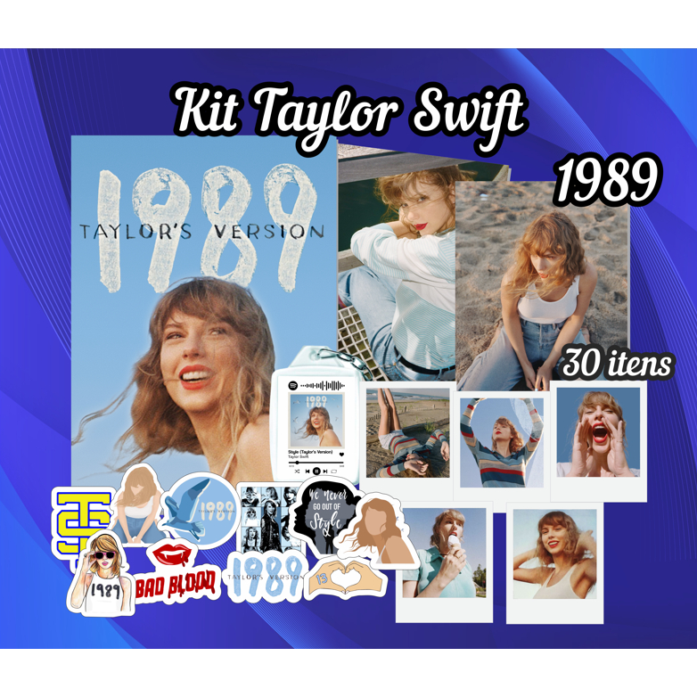 Kit Fã Taylor Swift 1989 - 30 ítens - Quadro, Poster, Fotos, Stickers ...
