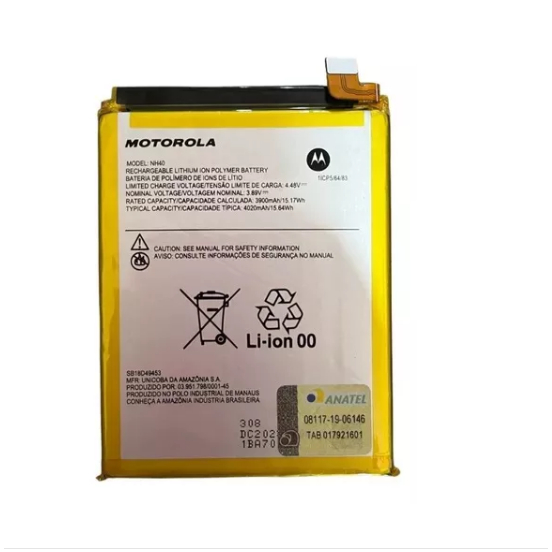 Flex Carga Bateria Nh40 Motorola Moto E22 ORIG NOVA ENVIO IMEDIATO ...