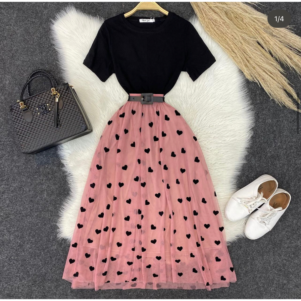 Saia de Tule Moda Feminina Midi Comprida Longa Elegante e Elastica de ...