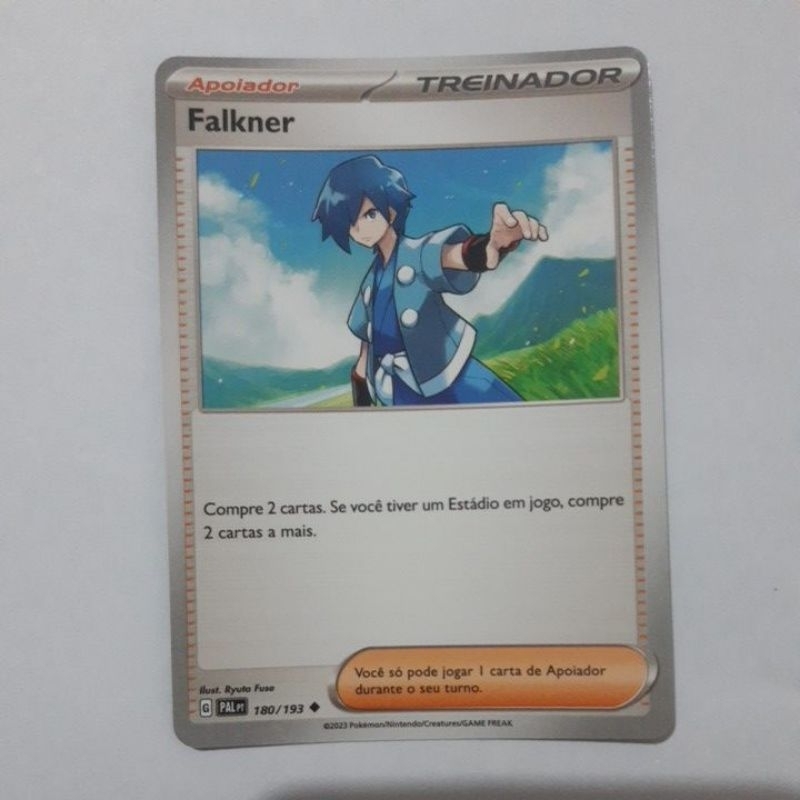 Carta Card Pokémon Falkner | Shopee Brasil