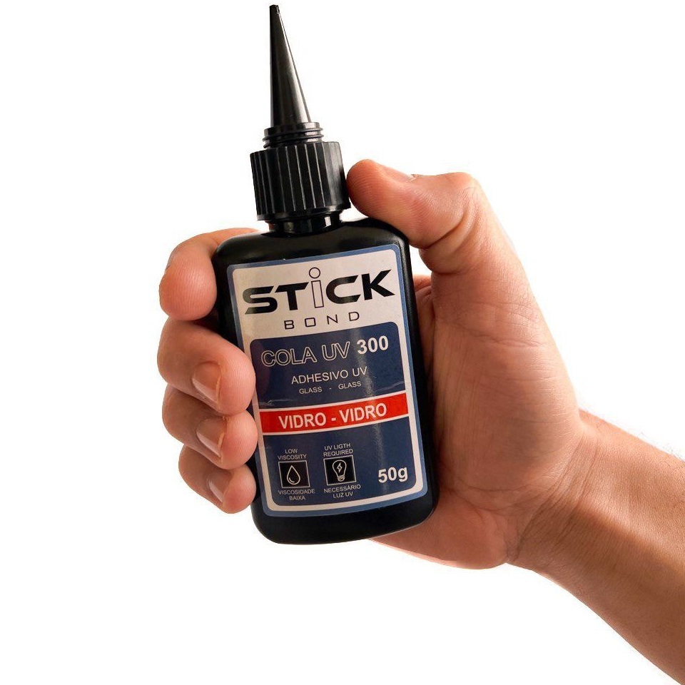 Adesivo Cola Vidro Cristal Stick Bond Uv Alta Força Fixação | Shopee Brasil