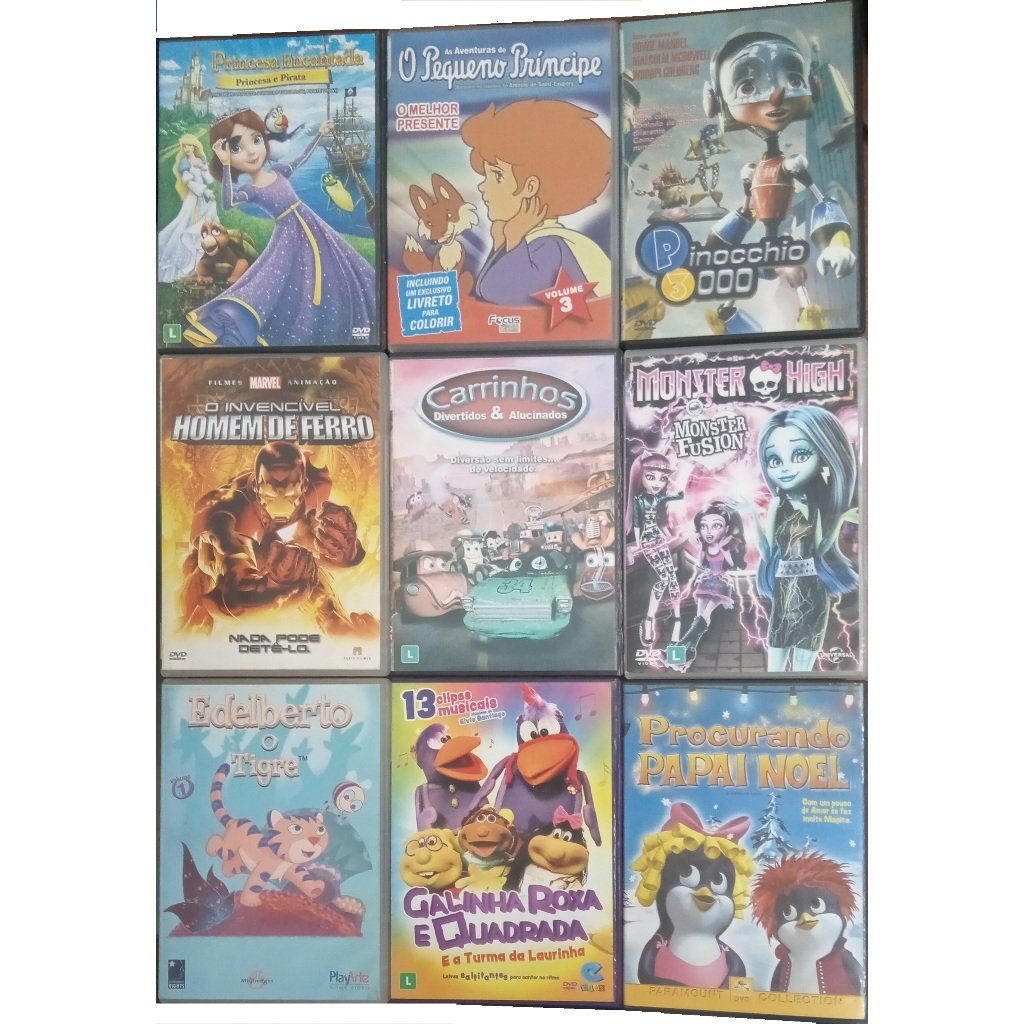 DVD original desenho animado infantil anime vários títulos | Shopee Brasil