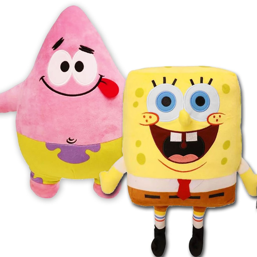 Kit Pelúcia Bob Esponja + Patrick Estrela 30Cm Original Nick | Shopee ...