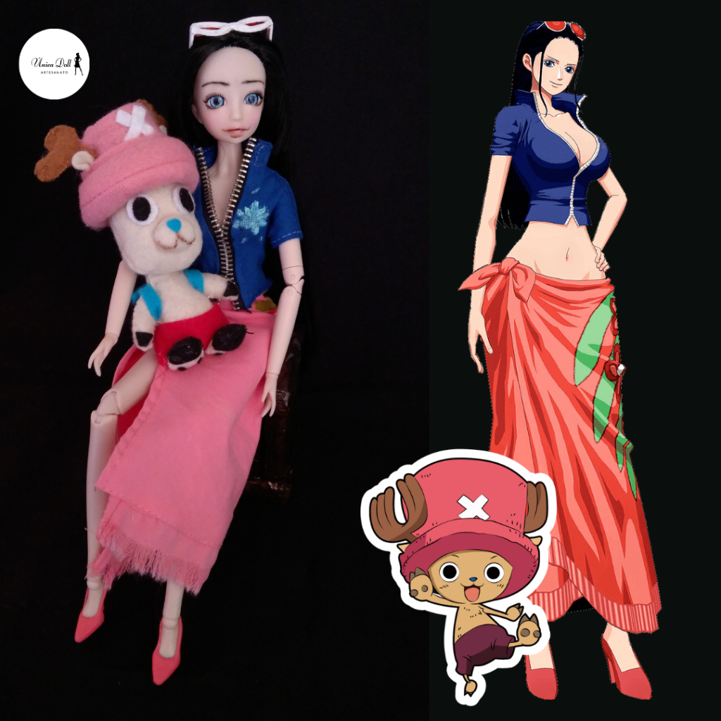 Boneca Barbie Nico Robin + Chopper (One Piece) tipo Barbie | Shopee Brasil