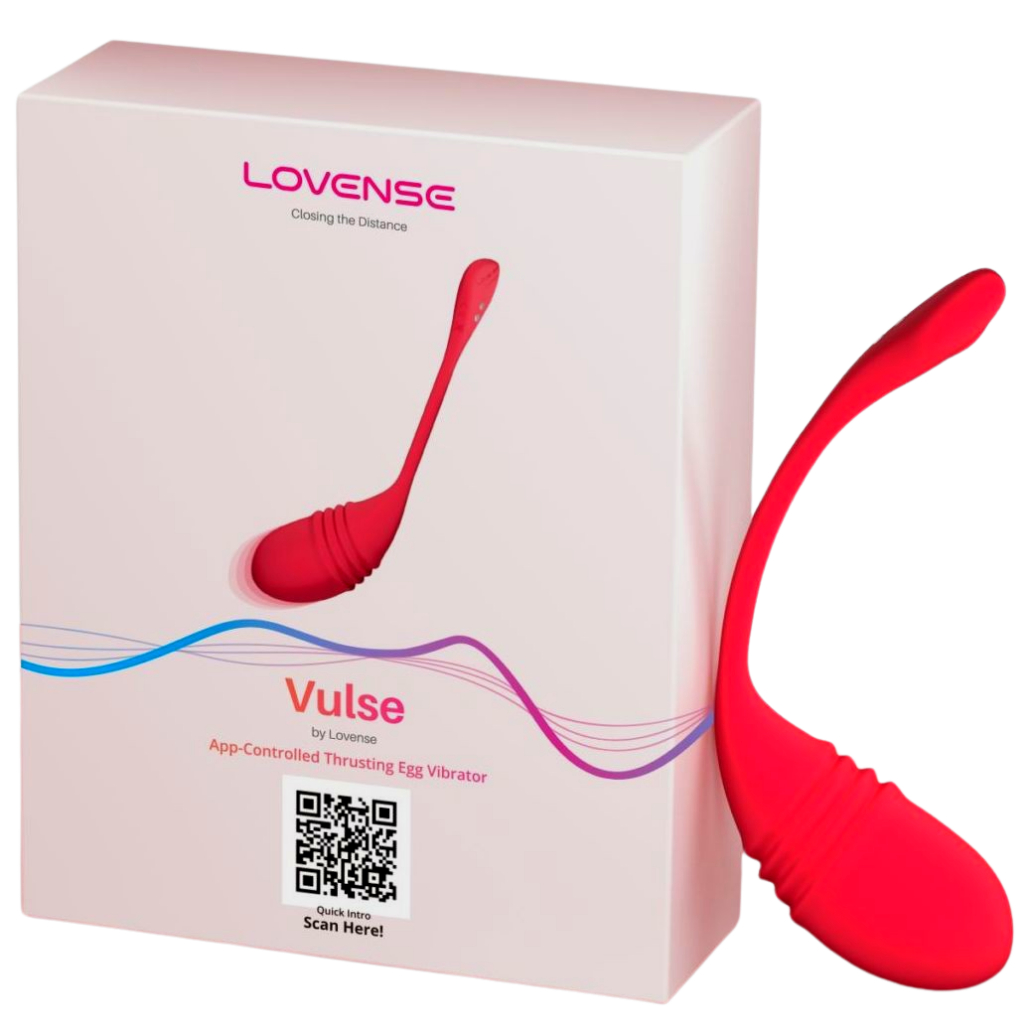 Lovense Vulse Vibrador Egg com Impulso Dildo Para Ponto G Controlado Por Aplicativo (Lush 4 ...