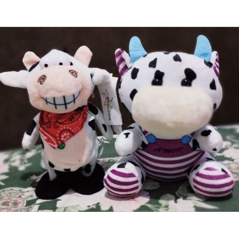 Pelúcias Conjunto Vaquinha Falante+Mini Vaquinha (cada) | Shopee Brasil