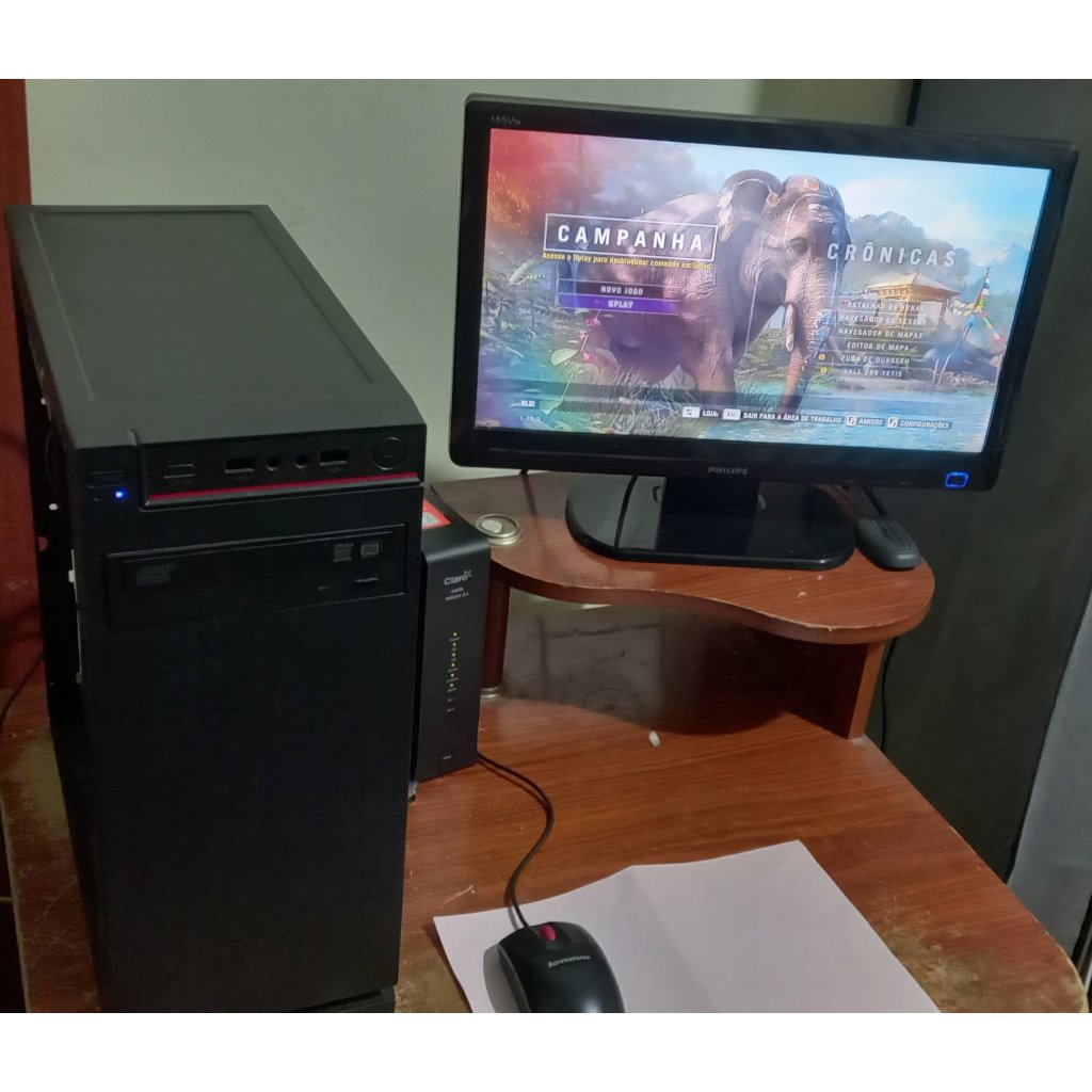 Pc gamer completo com monitor de 19 polegadas, roda: Sem sugestões, Gta5,etc. Leia | Shopee Brasil