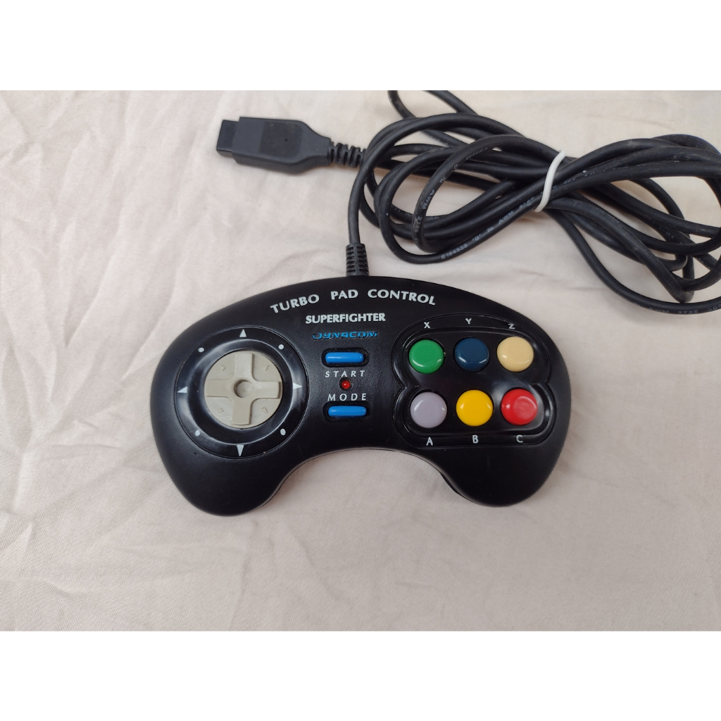 Controle Dynacom Superfighter Para Mega Drive 100% Ok | Shopee Brasil