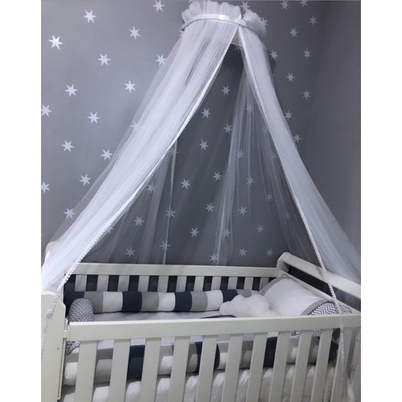 kit mosquiteiro de berço dossel bebe berço americano dorsel | Shopee Brasil