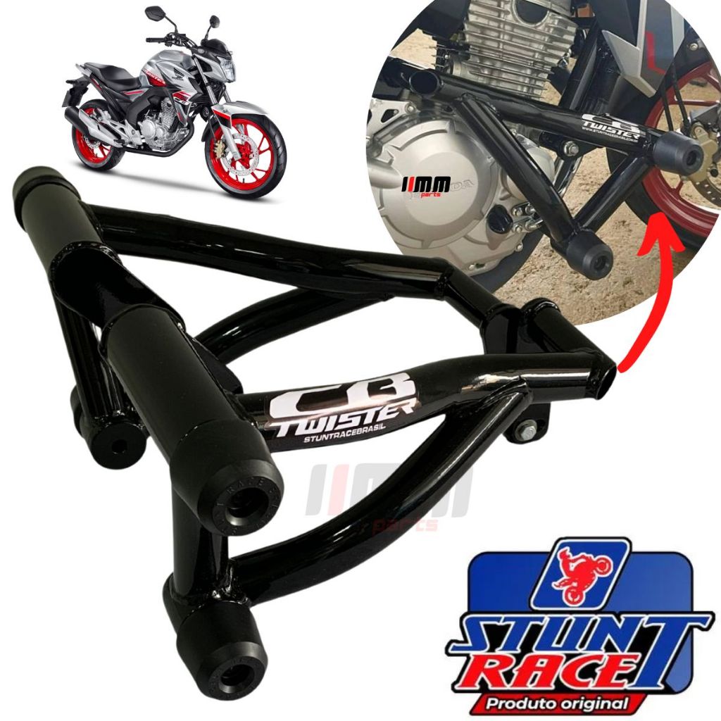 Protetor Twister 250 Stunt Cage Gaiola Slider Stunt Stunt Race Motor e ...