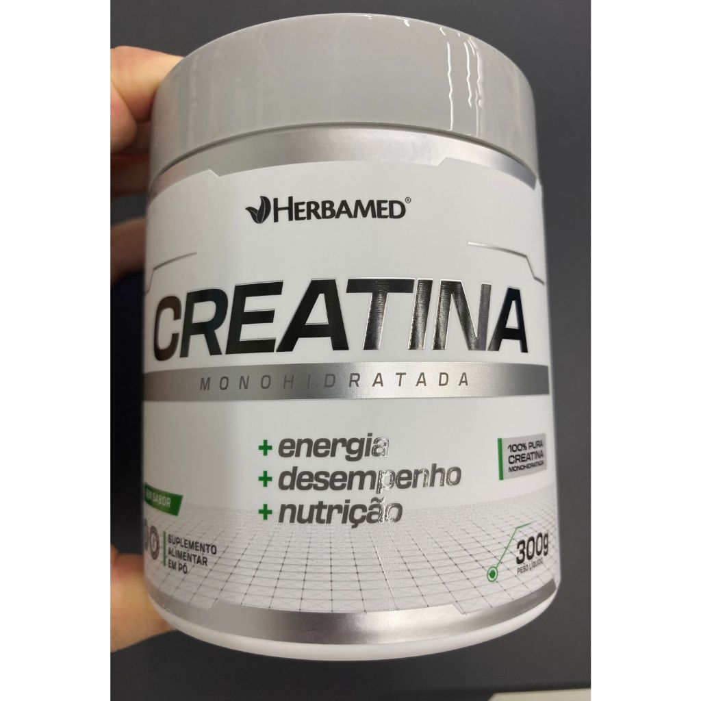Creatina Herbamed 300g 100% Pura | Shopee Brasil