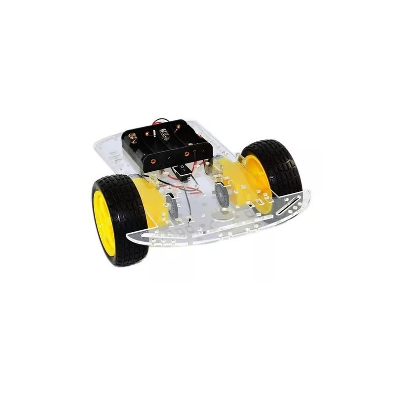 Kit Chassi 2wd Rodas Carro Smart Car Robô Projeto Arduino | Shopee Brasil