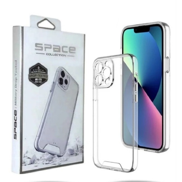 Capa Space Acrílica Transparente iPhone 7/ 7/8 PLUS/ 13/ 13 PRO/ 13 PRO MAX/ 14/ 14 PRO/ 14 MAX ...