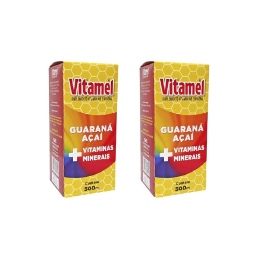 Kit 2 Vitamel Suplemento Vitaminico E Mineral Guaraná E Açaí | Shopee ...
