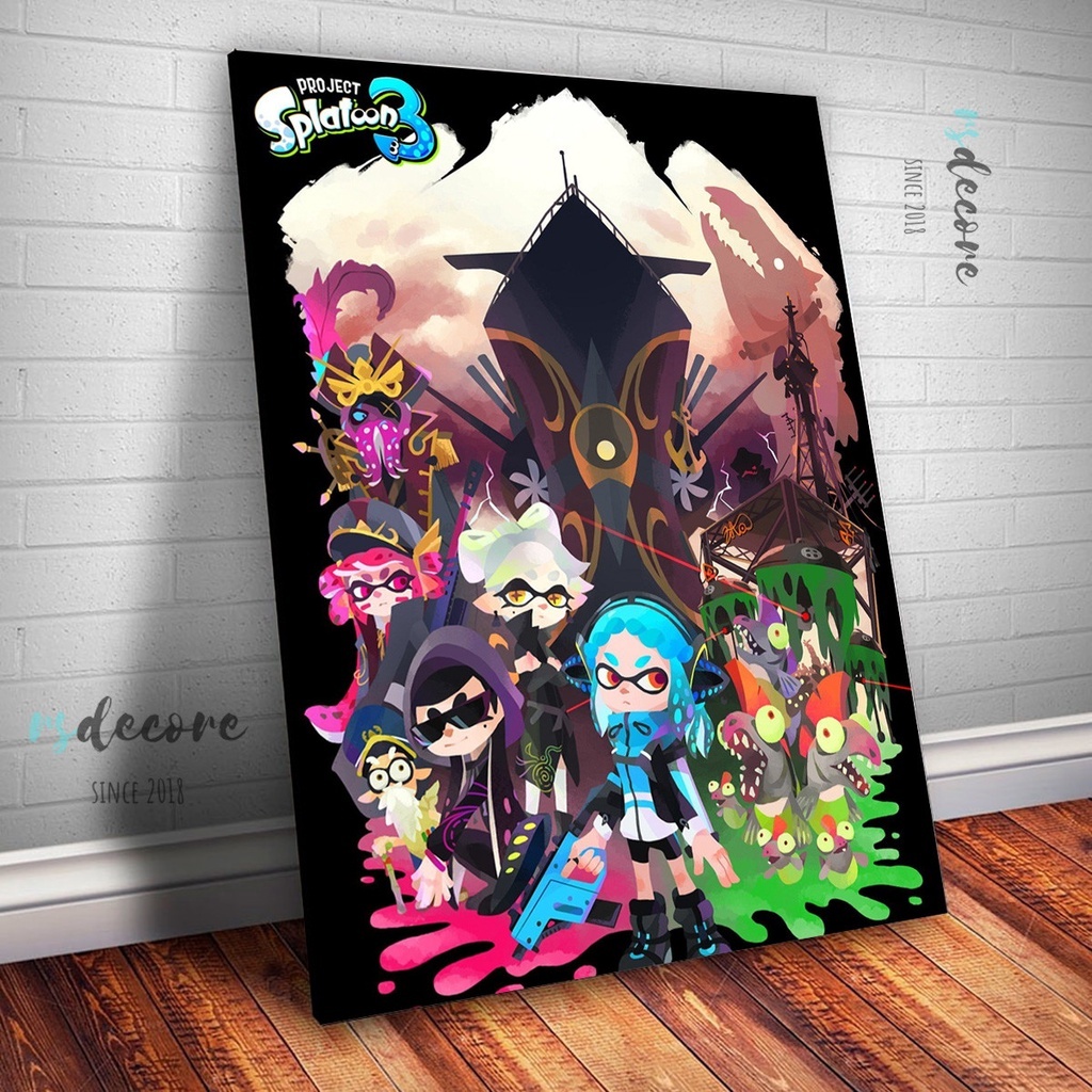 Placa Decorativa Do Jogo Splatoon 20x30cm | Shopee Brasil