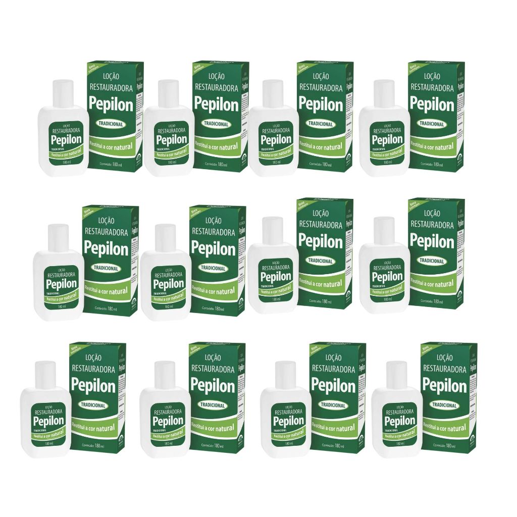 Kit C/12 Loção Capilar Restauradora Tradicional 180ml - Pepilon ...