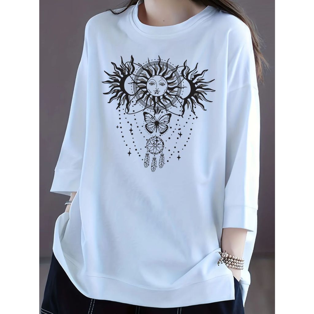 Camiseta Sol E Lua Filtro Dos Sonhos Masculino Feminina Camisa Poliéster | Shopee Brasil