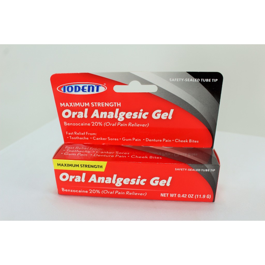 Pomada Oral Analgésica - ORAL ANALGESIC GEL - IODENT | Shopee Brasil