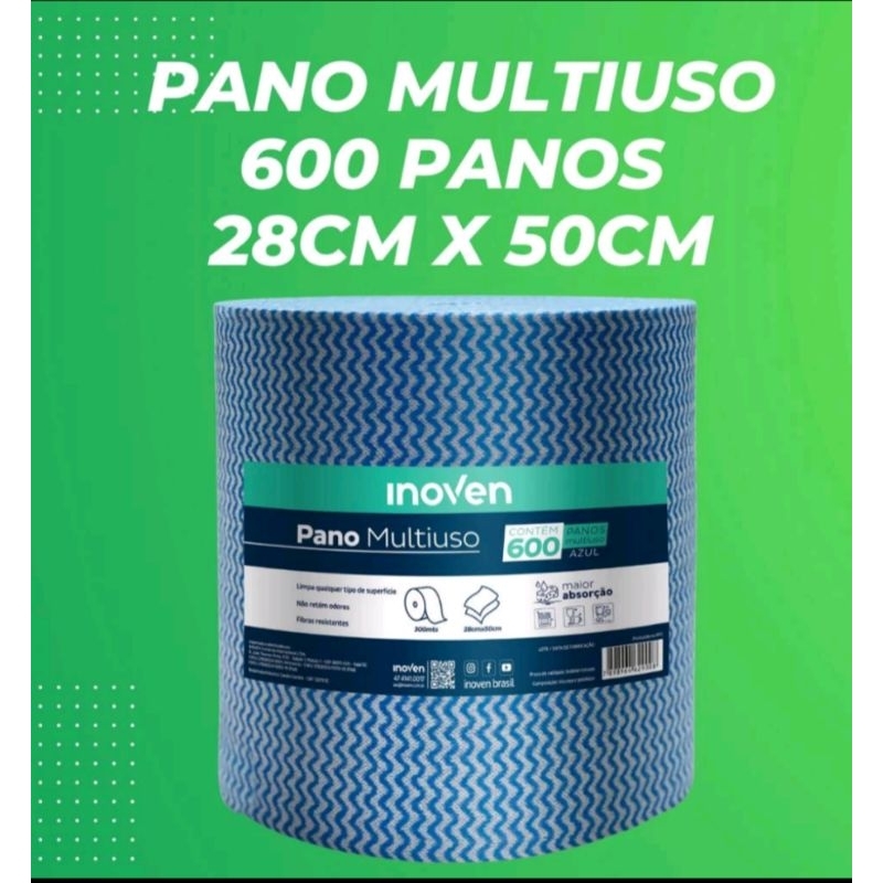 Rolo de Pano de Limpeza 28cmx50cm 600 folhas - Perflex Rolo Pano ...