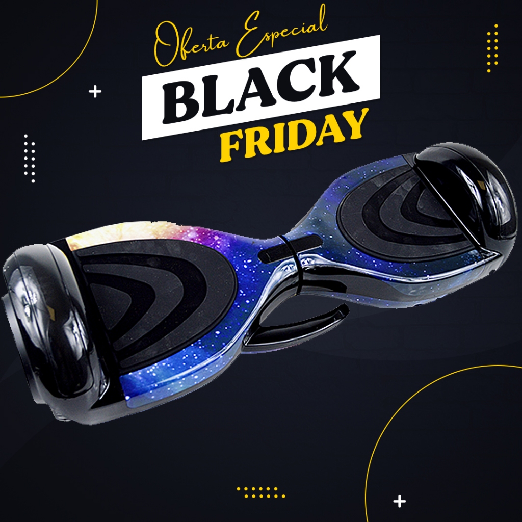 Hoverboard Overboard Skate Eletrico 6,5' Polegadas com LED Bluetooth ...