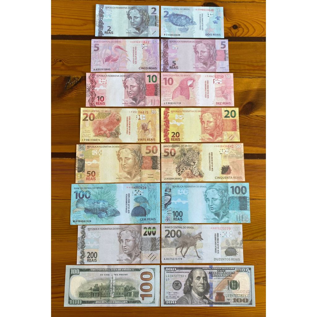 Notas falsas Dinheiro tamanho real ( sem valor ) | Shopee Brasil