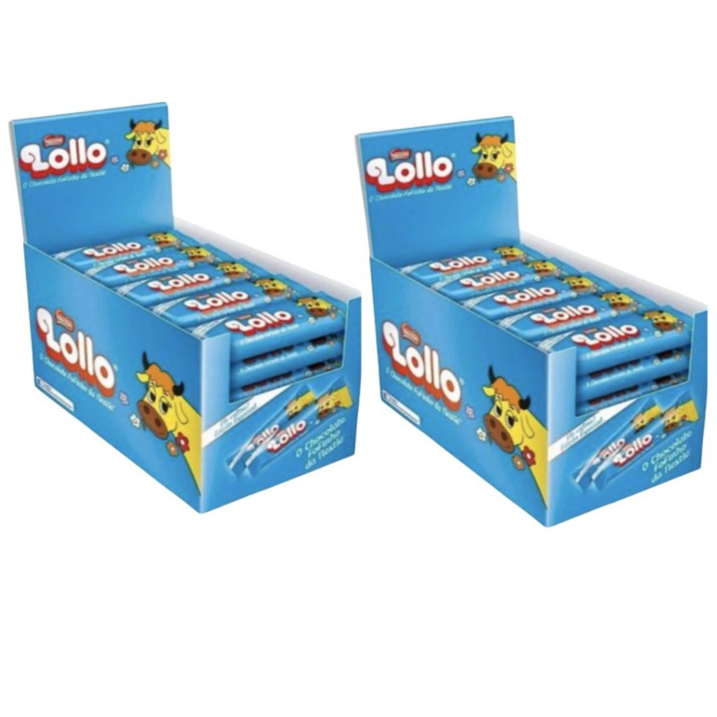 Chocolate Nestle Lollo KIT 2 Caixas de 840g com 30un | Shopee Brasil