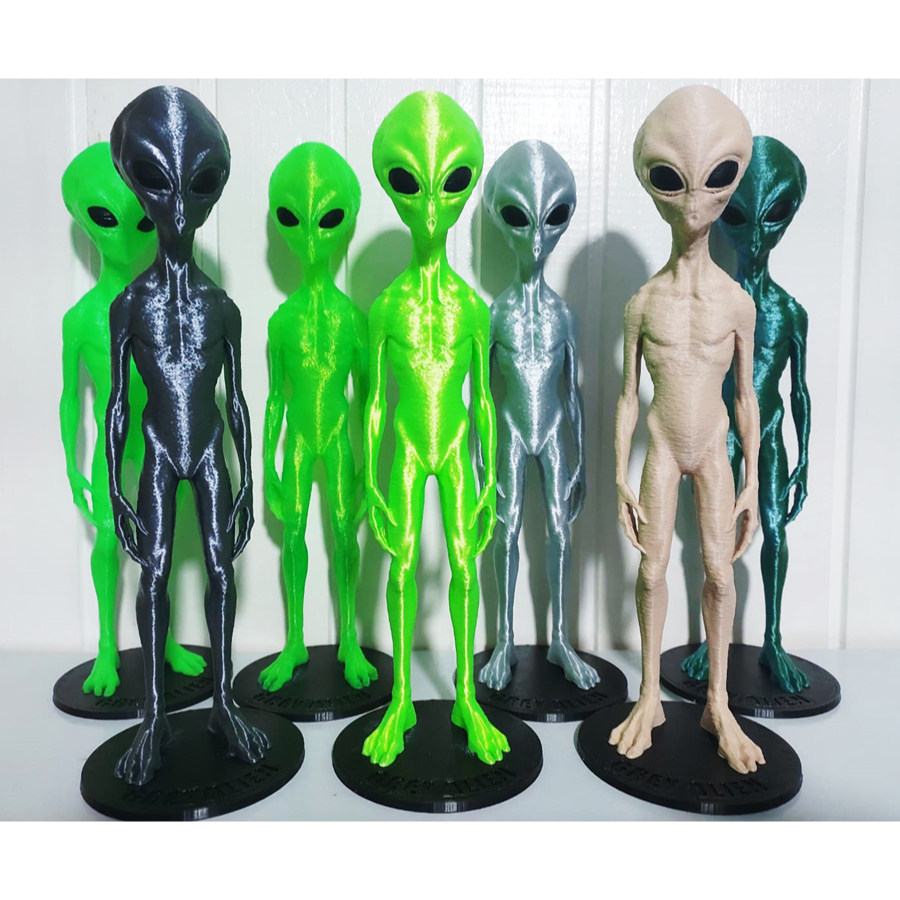 Et, Alien, Alienígena, Extraterrestre, Greys, Realistico, Baseado em Relatos, Boneco Decorativo ...