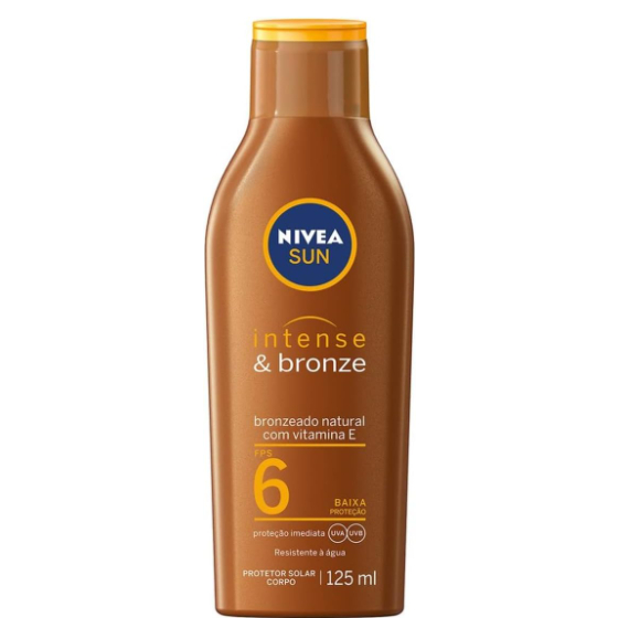 NIVEA SUN Intense & Bronze FPS6 125ml. | Shopee Brasil