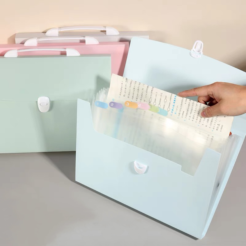 Kit 3 peças/12-Pocket Maleta Pasta Arquiteto A4 com Alça e Trava ...