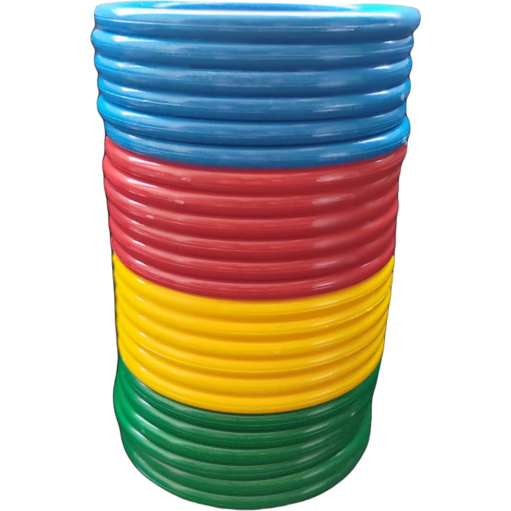 JOGO DE ARGOLAS COLORIDAS COM 24UN - 12CM | Shopee Brasil