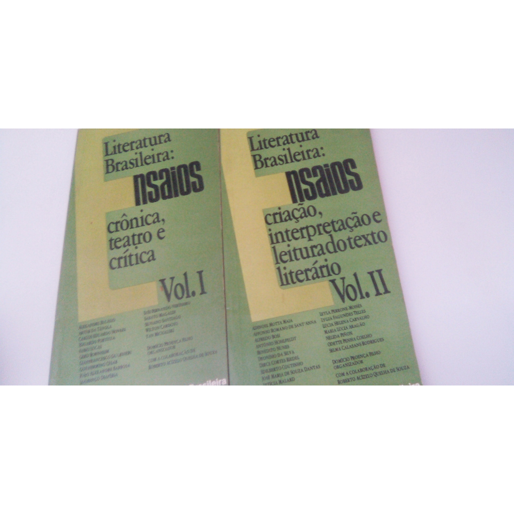 livro - 2 Livros Literatura Brasileira Ensaios Criação Interpretação de ...