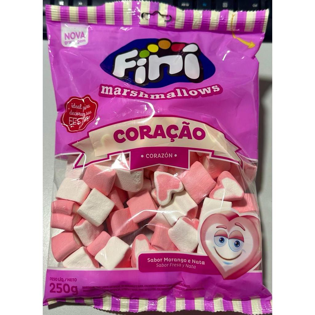 MARSHMALLOWS FINI CORACAO ROSA PC 250G | Shopee Brasil