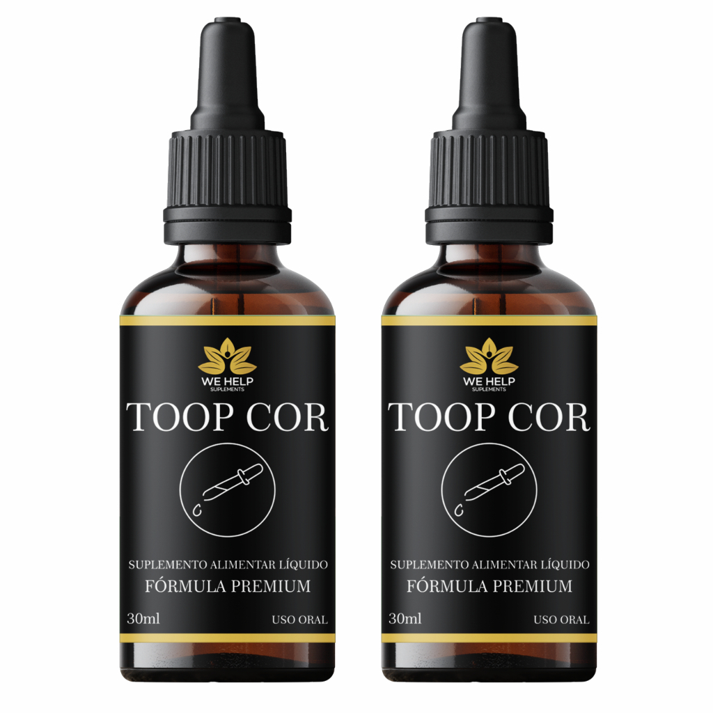 2x Frascos Toop Cor 30ml Original Devolve A Cor Original Do Seus Fios ...