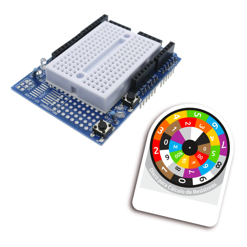 Protoshield Para Arduino + Mini Protoboard - Pronta Entrega | Shopee Brasil