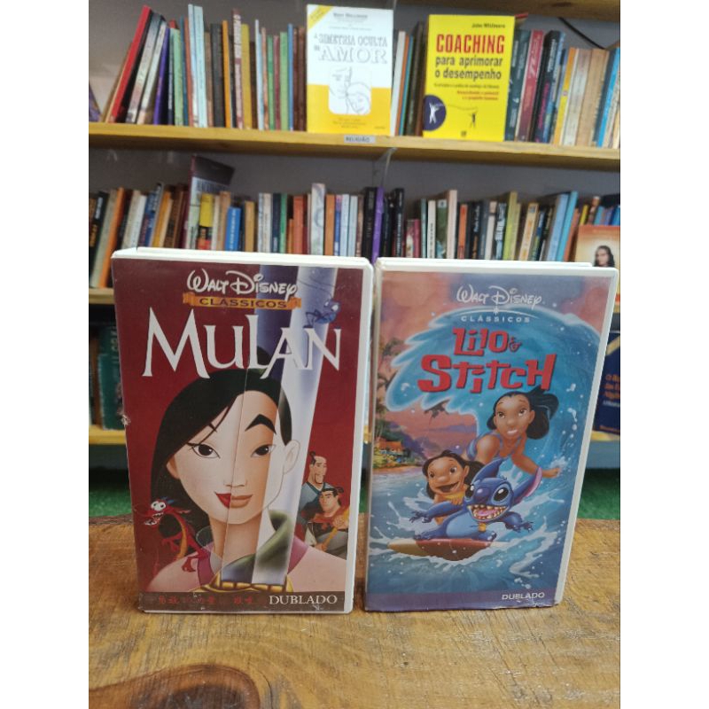 VHS Mulan + Lilo Stitch ( dublado ) | Shopee Brasil