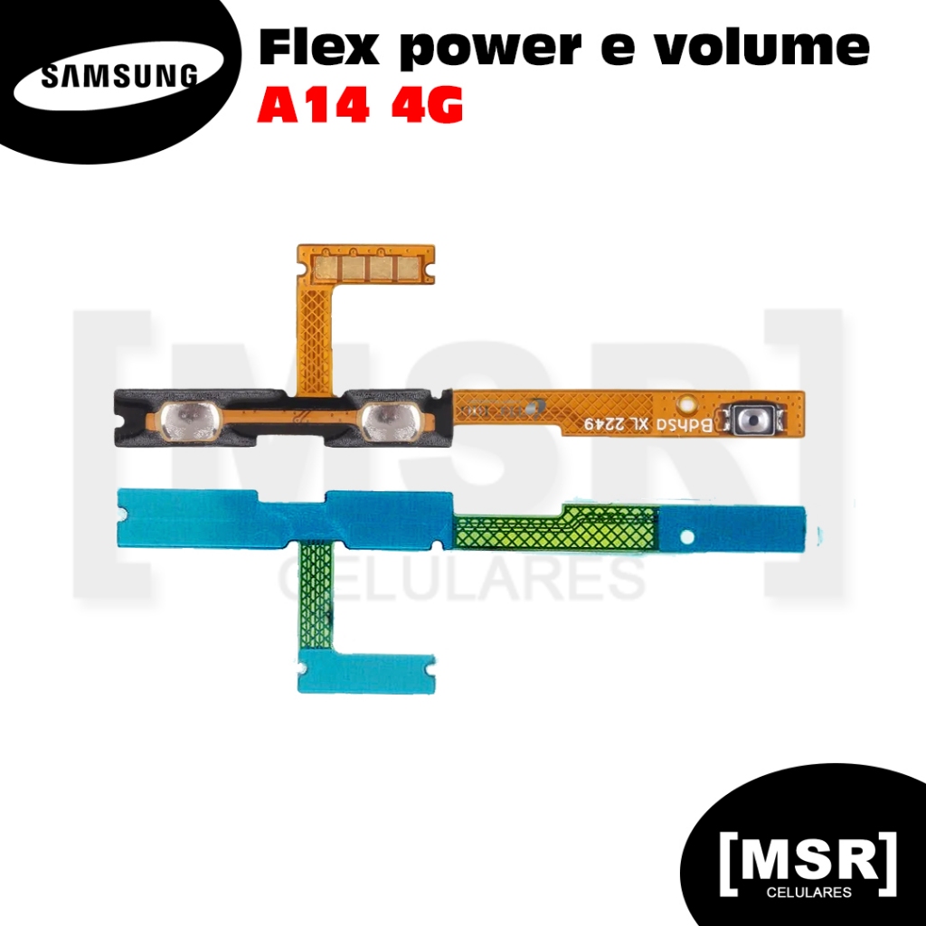 Flex power e volume celular SAMSUNG modelo A14 4G | Shopee Brasil