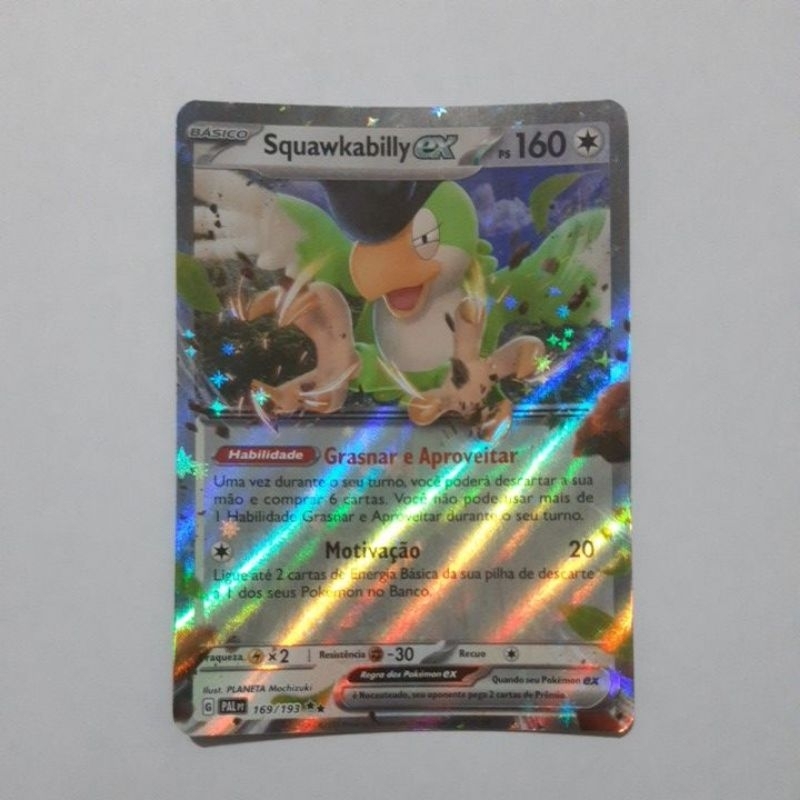Carta Card Pokémon Squawkabilly Ex | Shopee Brasil