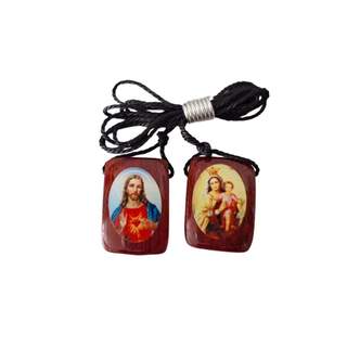 Escapulário Católico Nossa Senhora Do Carmo Sagrado Coração de Jesus ...