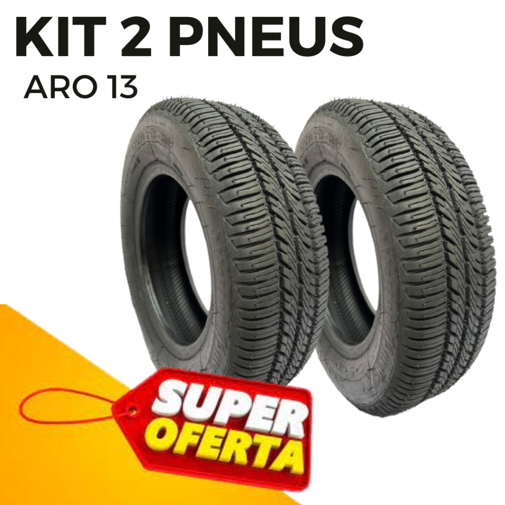 Kit 2 Pneus Aro 13 Promoção | Shopee Brasil