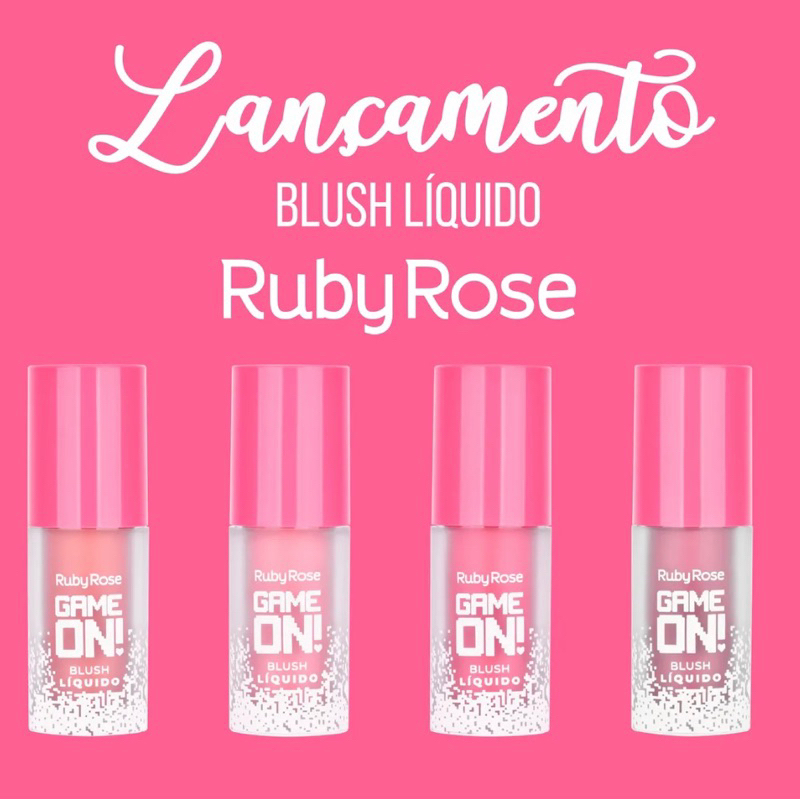 Blush Líquido Game On 3 em 1 - Ruby Rose | Shopee Brasil