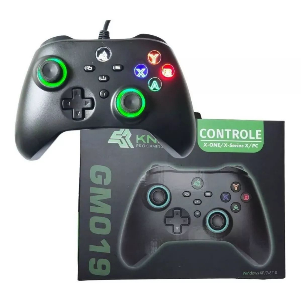 Controle Xbox One Com Fio Entrada P2 Para PC e Xbox One Gamepad Manete ...